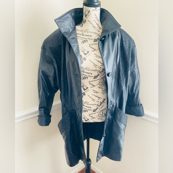 Comint | Jackets & Coats | Comint Vintage Leather Jacket M | Poshmark